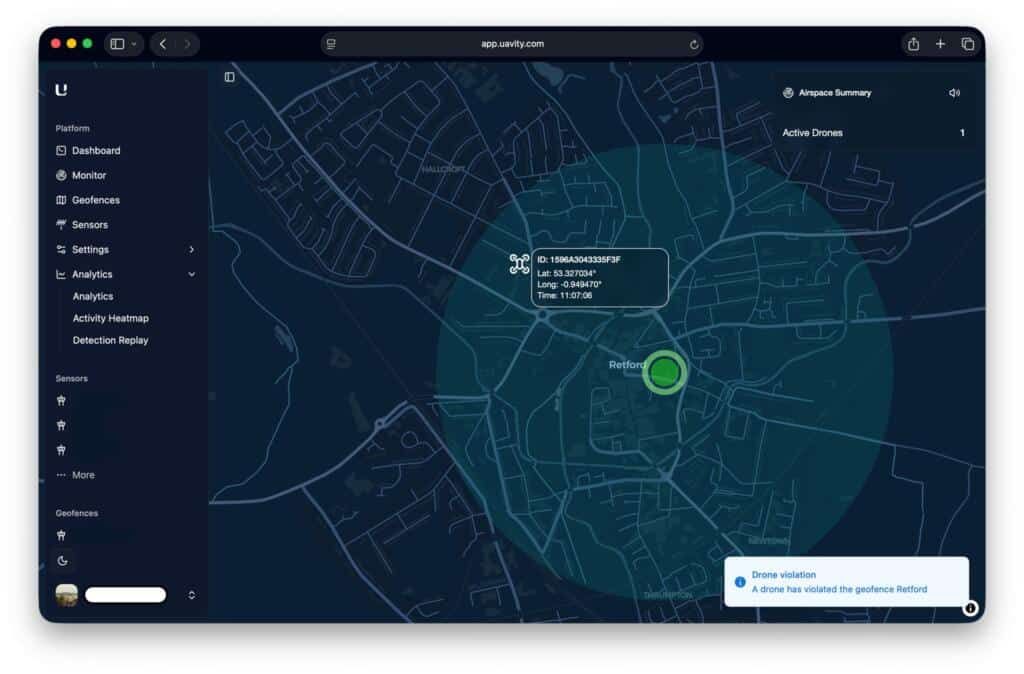 Drone Airspace Management - Uavity